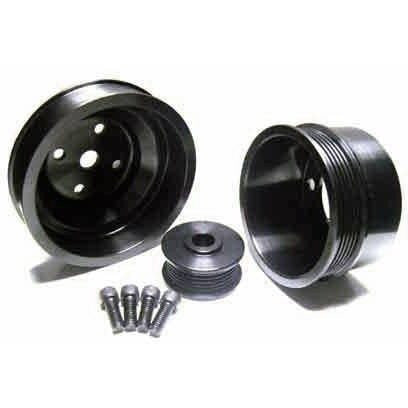 Underdrive Pulleys (Black Aluminum) - Steeda