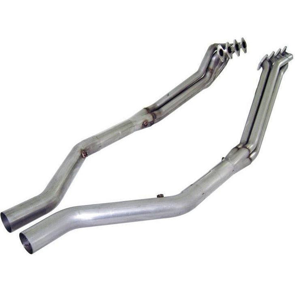 Stainless Steel Long Tube Headers With Off Road X Pipe - Steeda